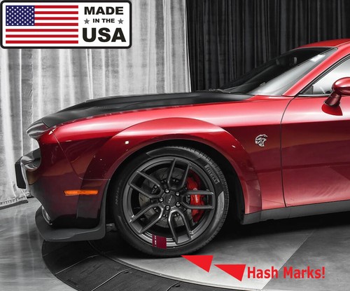 6x Wheel Rim Stripes Hash Marks Charger Challenger OCTANE RED Decal ...