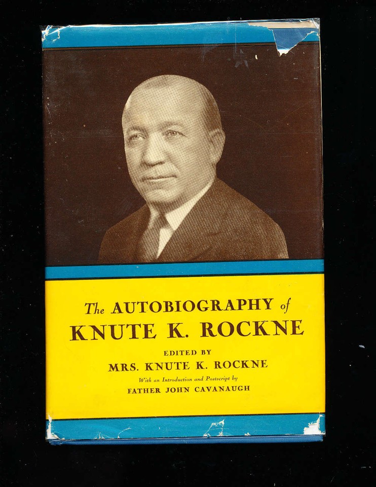 The Autobiography of Knute Rockne book Signed by Mrs. Rockne bx42 | eBay
