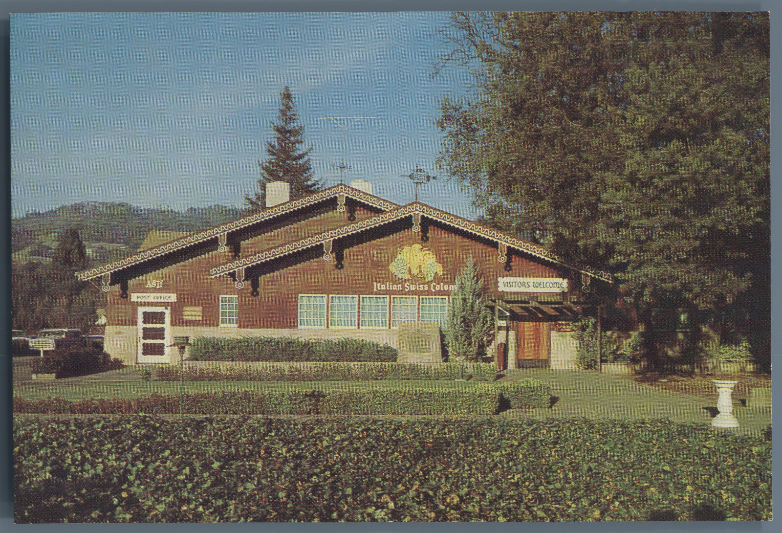 Postcard Main Tasting Room of the Italian Swiss Colony Winery 1976 ...