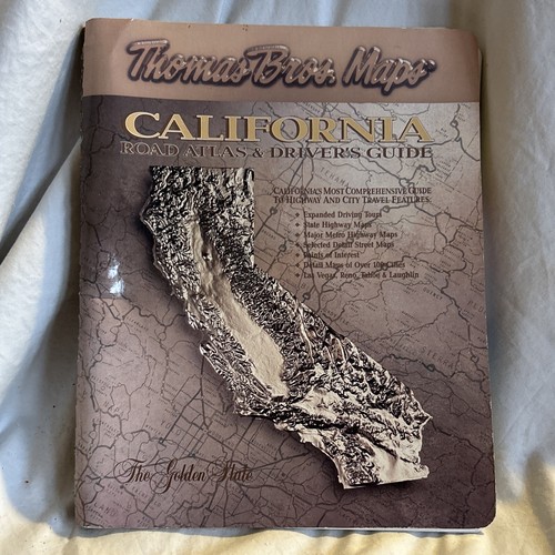 Thomas Bros Maps- California Road Atlas & Drivers Guide 1993 -w/ road ...