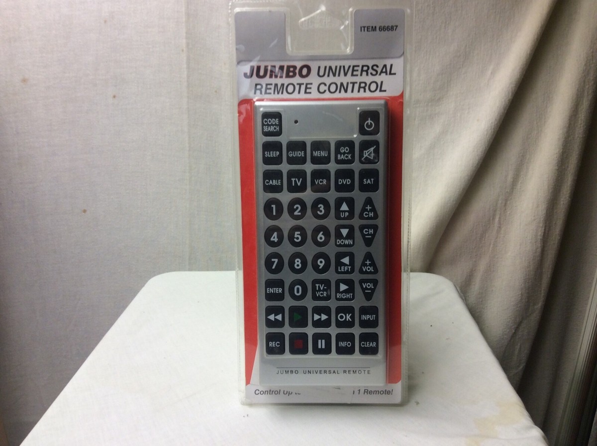 Jumbo Universal Remote Programming