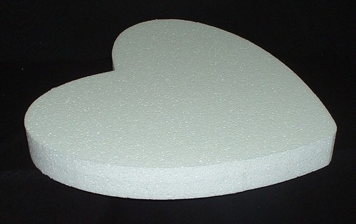 EPS styro-foam HEART sz 14", 16" or 18" x2" Craft Wedding Floral ...
