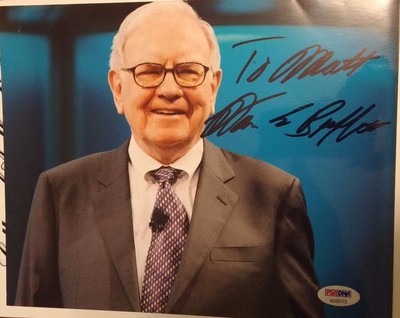 Warren Buffett signed autograph Investor 8x10 Photo with Full PSA/DNA ...