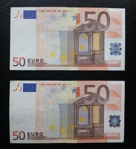 50 EURO 2002 SERIE S TRICHET BANCONOTA RARA | eBay