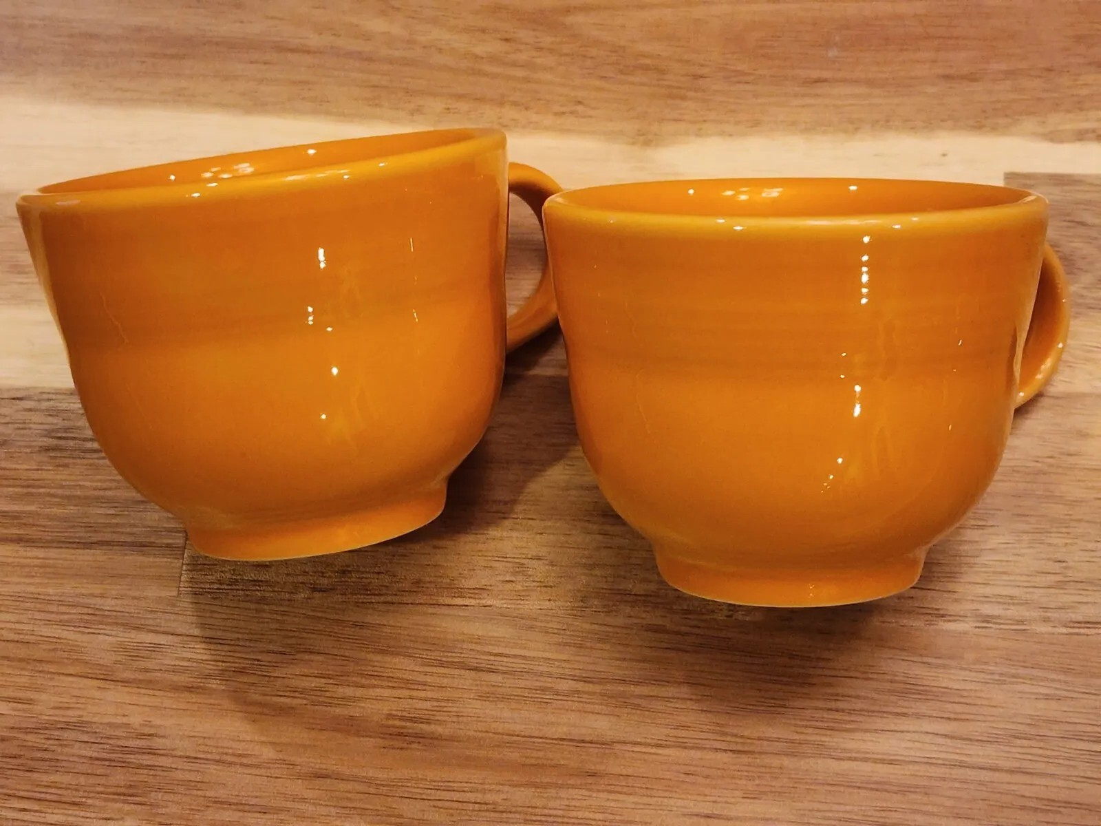 Fiestaware Orange Homer Laughlin Fiesta Cup HLC Vintage Set Of 2 | eBay