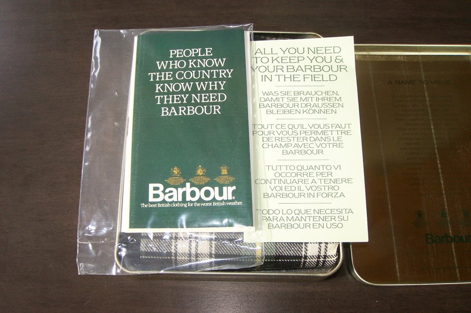 Vintage Barbour Thornproof Repair Kit Two-Crest - Missing Dressing Tin ...