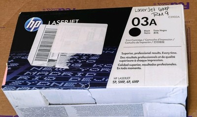Genuine HP C3903A 03A Black Toner Cartridge New | eBay