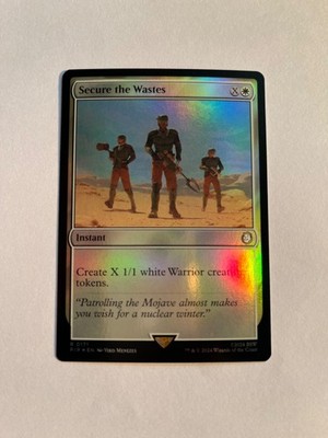 Secure the Wastes NM Universes Beyond: Fallout Foil MTG | eBay