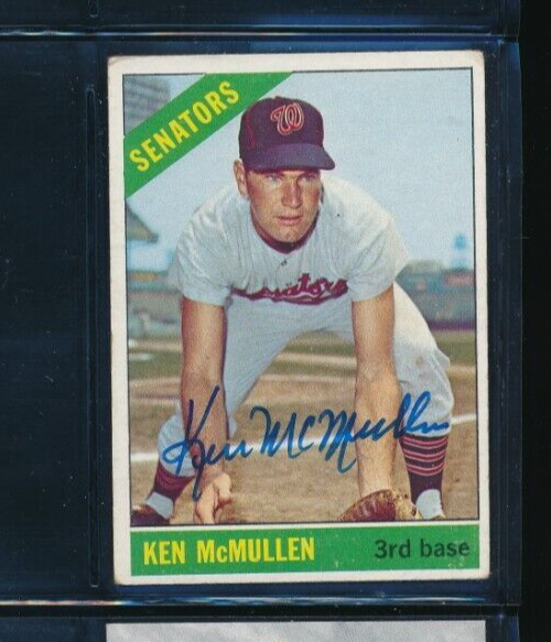 1966 Topps #401 Ken McMullen Washington Senators Signed Autograph (EK60 ...