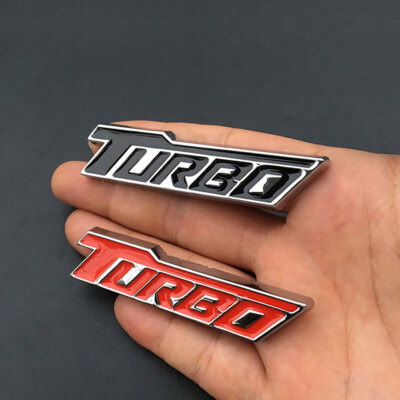 1x 3D Metal Turbo Logo Badge Emblem Car Fender Rear Trunk Tailgate ...