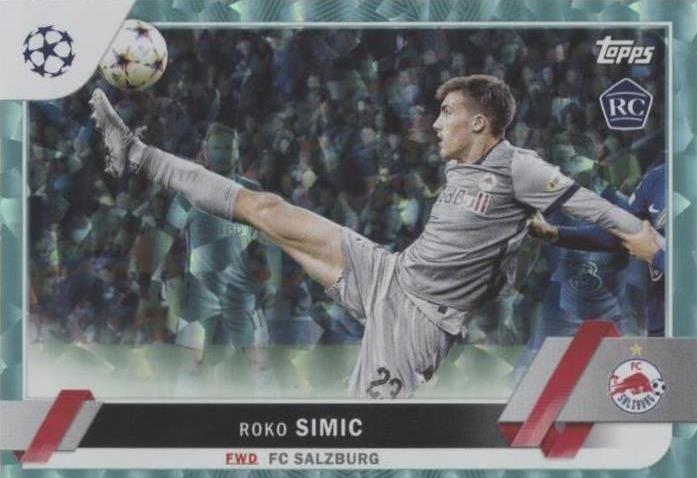 2022-23 Topps UEFA Club Competitions - Roko Simic #121 Aqua Icy Foil ...