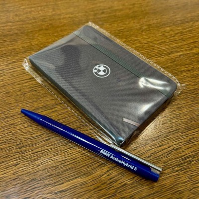 BMW Hard Cover Notebook Ballpoint Pen set Original Logo Novelty Japan ...