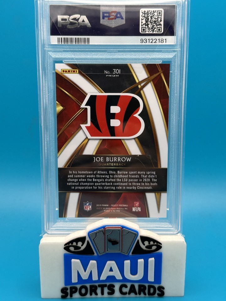 2019 Panini Select XRC Joe Burrow Redemption Prizm #301 PSA 10 | eBay