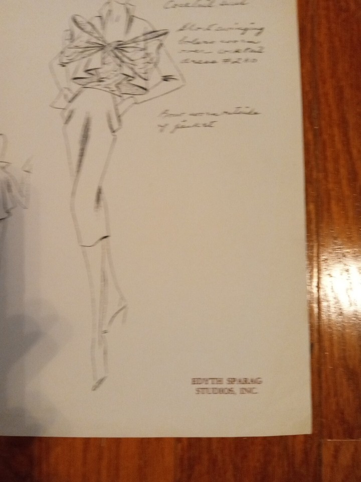 Jean DESSES Vintage Fashion Design Original Antique Print Edyth Sparag Studios | eBay