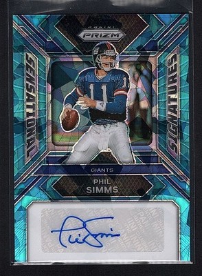 2023 Prizm Sensational Signatures Phil Simms Auto Blue Ice 40/99 #SS-PS ...