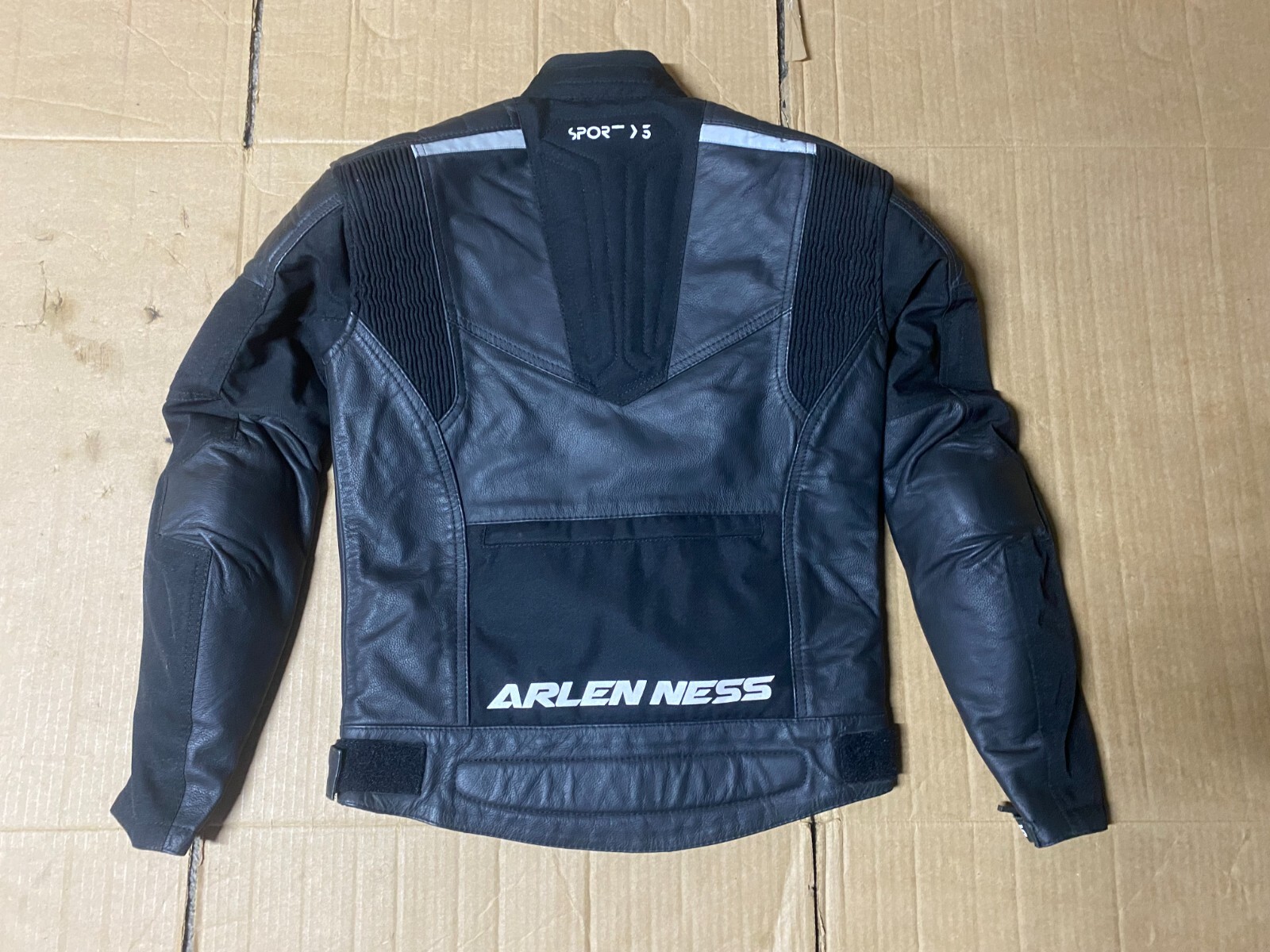 ARLEN NESS Mens Leather Motorcycle Motorbike Jacket UK 34" Chest (C106 ...