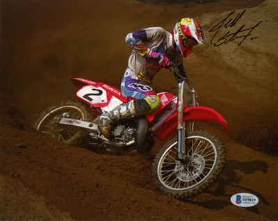 JEFF STANTON SIGNED AUTOGRAPHED 8x10 PHOTO MOTOCROSS LEGEND RARE ...