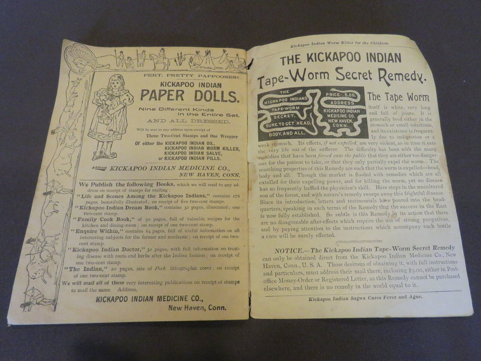 Kickapoo Almanac and Household Guide 1896 Brochure | eBay
