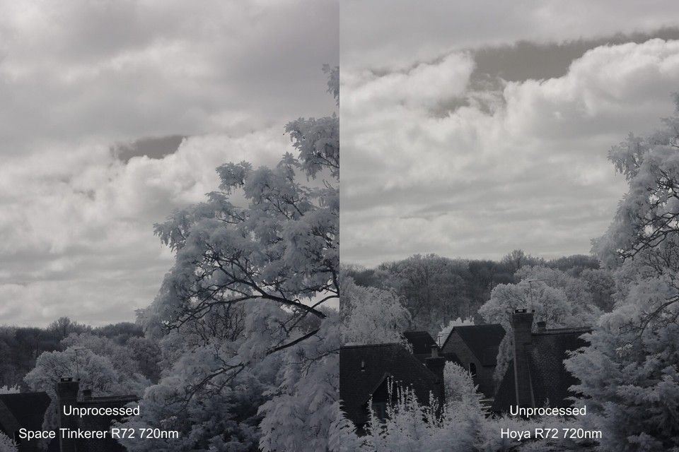 Clip IR filter for Canon 6D DSLR Full Spectrum modified. Infrared R72 ...