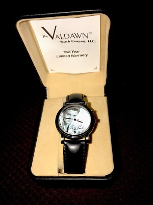 NEW: VALDAWN ELVIS PRESLEY OFFICIAL PRODUCT BLACK LEATHER WATCH | eBay