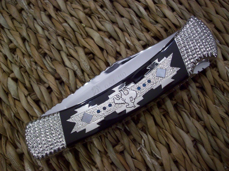 CUSTOM BUCK KNIFE 110 By "David Yellowhorse / Michael Prater #064/110 ...