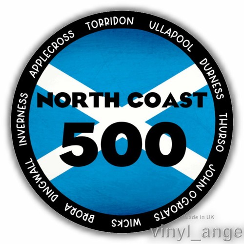 2x NC500 NORTH COAST 500 Car Vinyl Sticker 75mm x 75mm - WATERPROOF ...