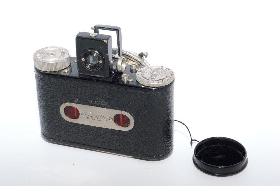 Kodak NAGEL PUPILLE 127 Film camera. XENON 4.5cm f2 lens. Box. Leitz ...