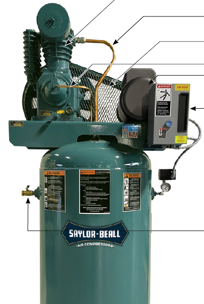 SAYLOR BEALL 705, 4587-C MAGNETIC MOTOR STARTER 5HP 230V SINGLE PHASE ...