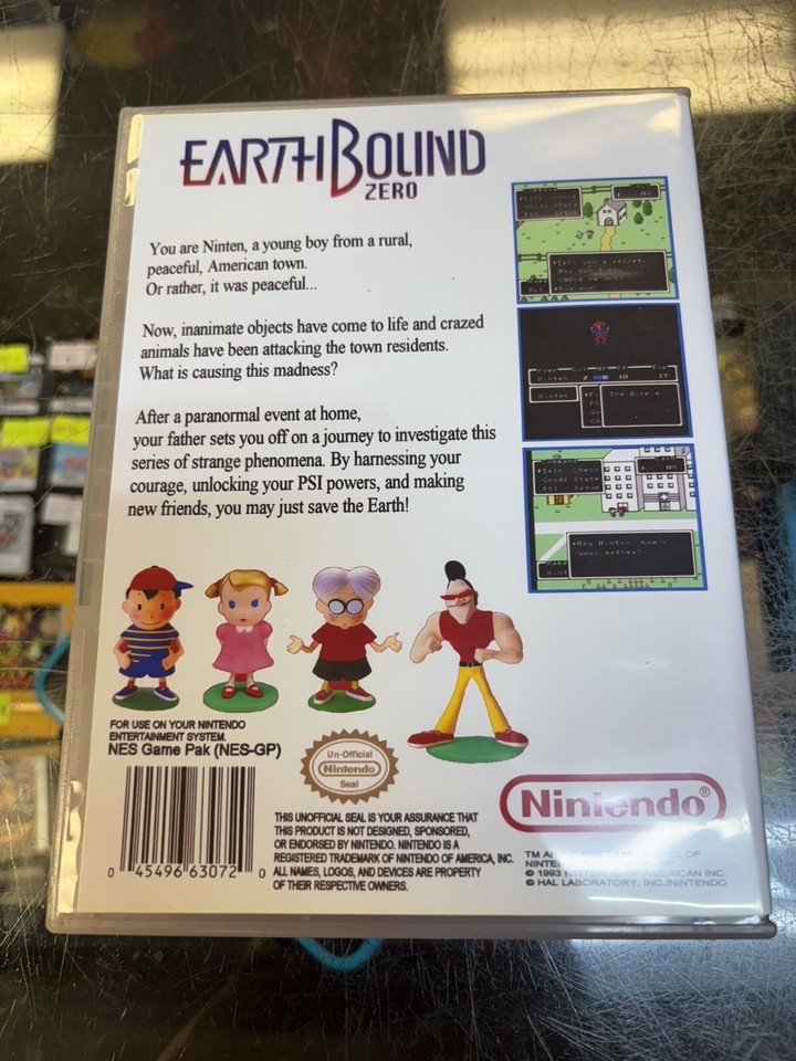 EARTHBOUND ZERO Nintendo NES game IN CASE! Rare! | eBay