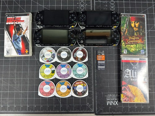 Lot of 4 Sony PlayStation Portable PSP-1001 - Game Console Bundle | eBay