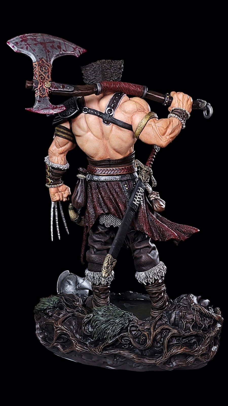 Custom Marvel X-Men 1/4 LL Medieval Wolverine Figure Statue Sculpted By ...