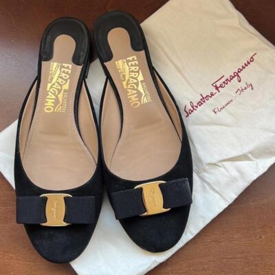 Ferragamo Black Flats | eBay