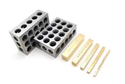 7 P Set Precision 1-2-3 Block and Brass Gauge Set Up Block Machine Set ...