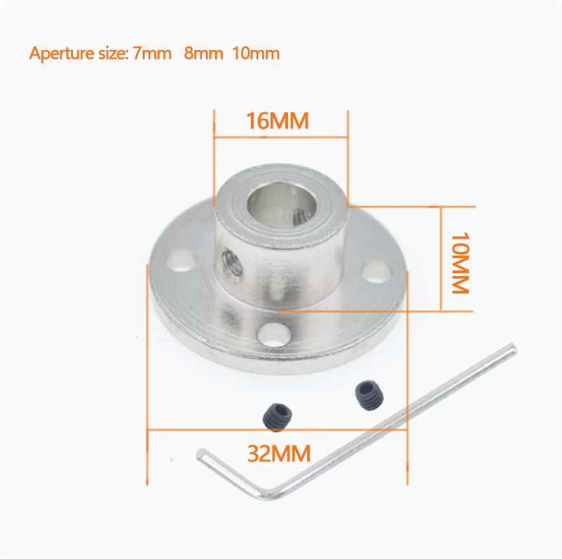 Flange Coupling Rigid Flange 3/4/5/6/8/10/11/12MM Guide Shaft Support ...