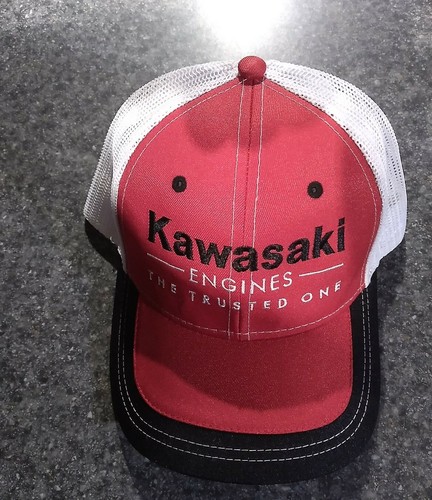 KAWASAKI Engines Hat Truckers “The Trusted One” Red/white/black | eBay