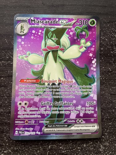 MIASCARADE EX FULL ART - POKÉMON 231/193 EV02 ÉVOLUTION À PALDEA NEUF ...