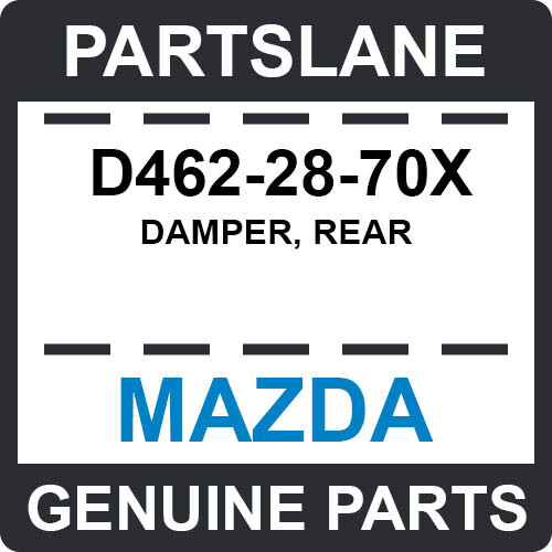 D462-28-70X Mazda OEM Genuine DAMPER, REAR | eBay