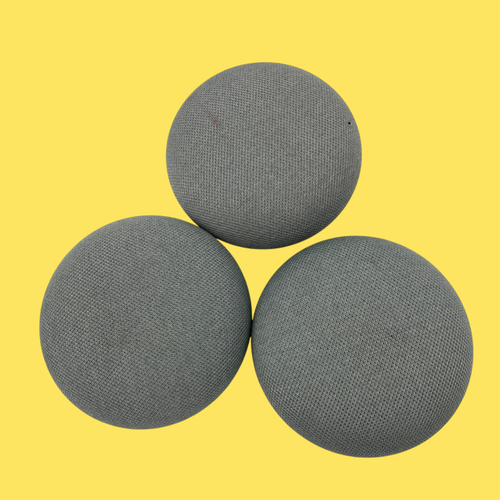 Lot of 3 Google Home Mini Bluetooth Smart Speaker H0A Light Gray #1533 ...