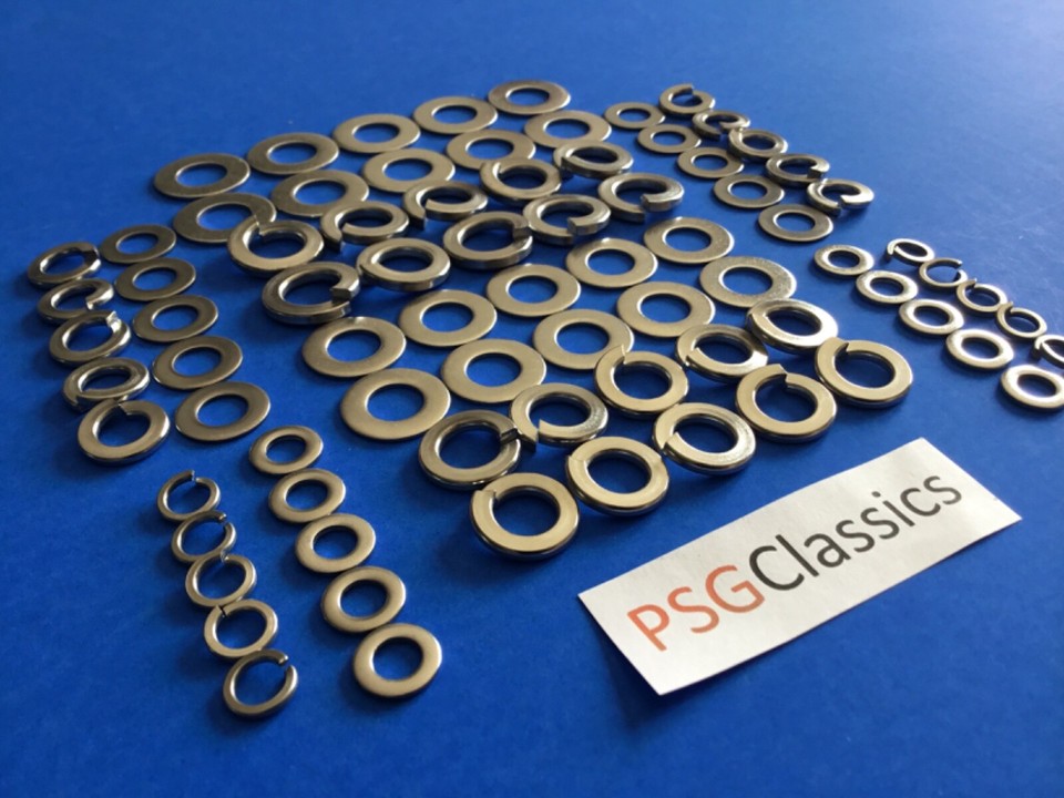 x80 BSA A7 A10 A50 A65 A75 B25 B29 B31 Imperial Washers Stainless Steel ...