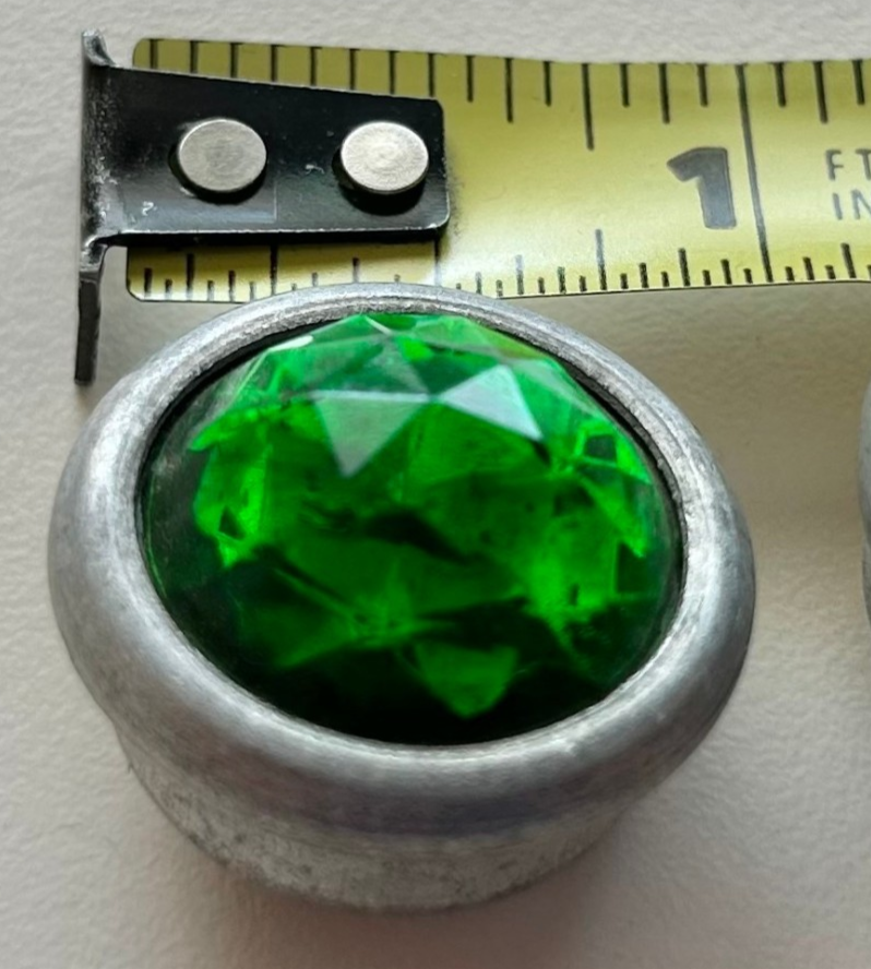 4 VTG Glass Lens Tail Light Jewel RAT ROD Dash Panel REFLECTOR ...