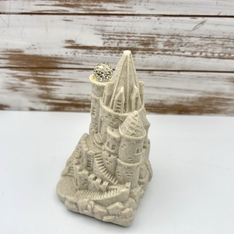Vintage 1990 Mr Sandman Real Sand Castle Sculpture With Crystal Made in ...