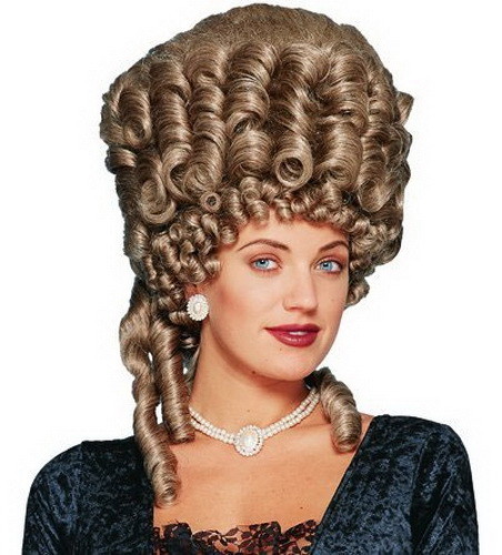 Wig 18th Century French "Pouf" Marie Antoinette Style Ringlet Curl ...