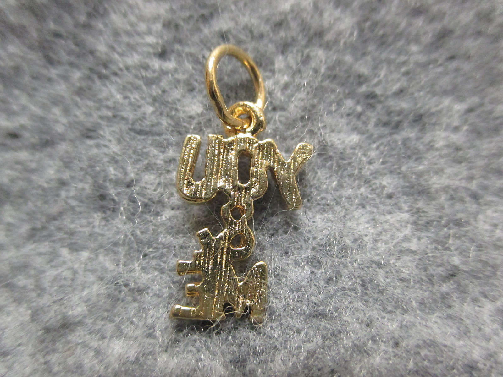" You & Me " Gold Plated Pendant Charm 11/16" Tall w/ Jump Ring NEW 2 ...
