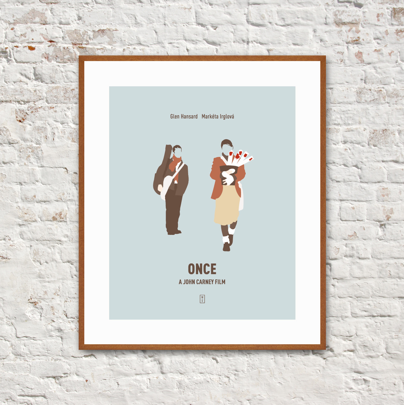 Once Movie - Minimalist Movie Poster, Glen Hansard, Markéta Irglová ...