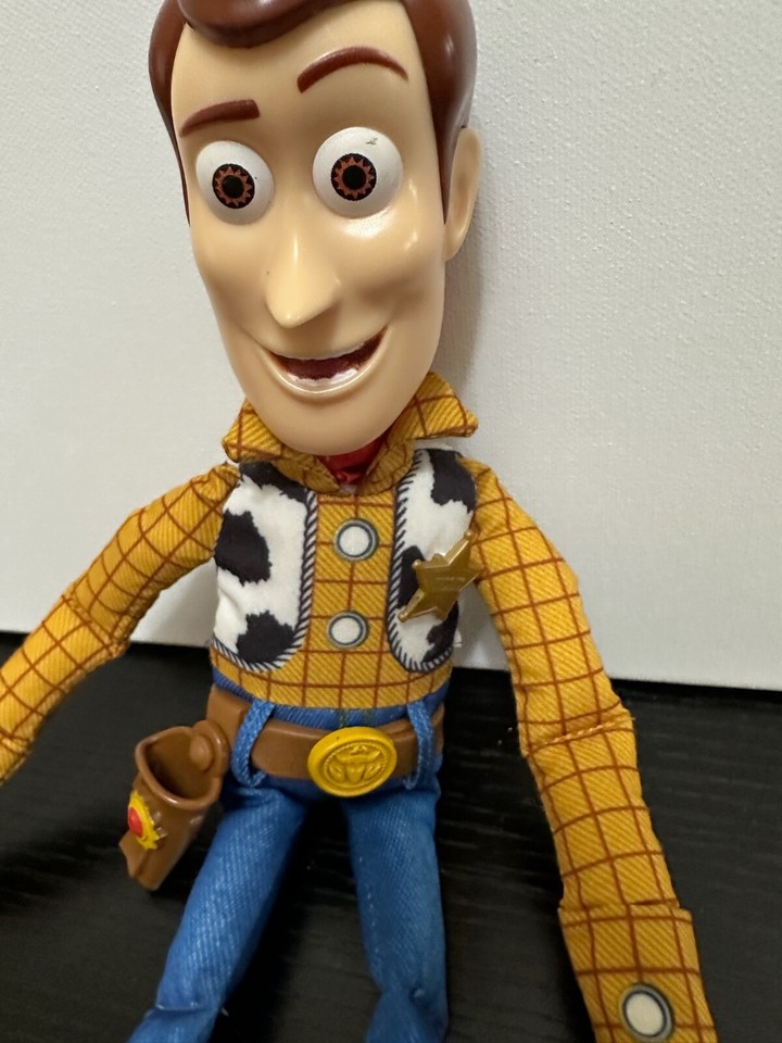 Disney Pixar Mattel Toy Story Woody Pull String Doll 12" Works No Hat ...