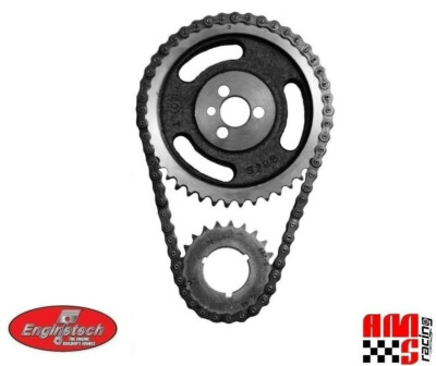 Adj HD Double Roller Timing Chain Set for Chevrolet SBC V8 283 305 327 ...