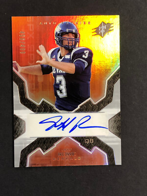 Jeff Rowe Bengs Signed 2007 UD SPX Football Card #180 Auto /499 | eBay