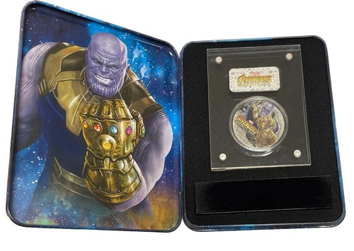 2018 MARVEL AVENGERS: INFINITY WAR - THANOS 2 OZ. 999 SILVER COIN 235 ...