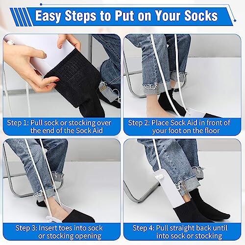 Sock Aid Helper Tool Easy On Easy Off Stocking Slider Pulling Assist ...