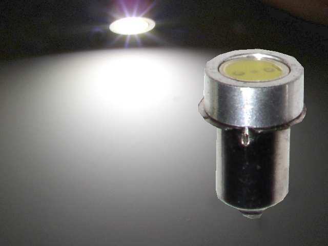 Flashlight led bulb 3v 4.5v 6v 12v 18v 1watt 1w P13.5S PR2 PR3 PR4 PR6 ...